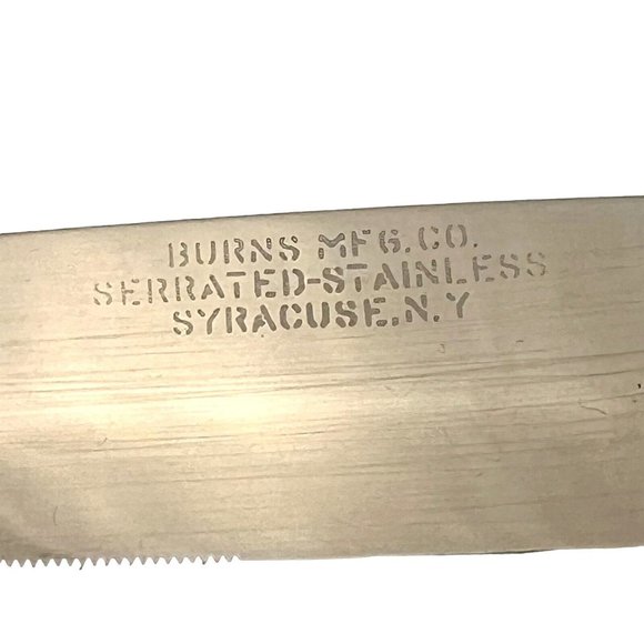 Burns Mfg | Dining | Burns Mfg Set Of 6 Stainless Steel Serrated Knives ...